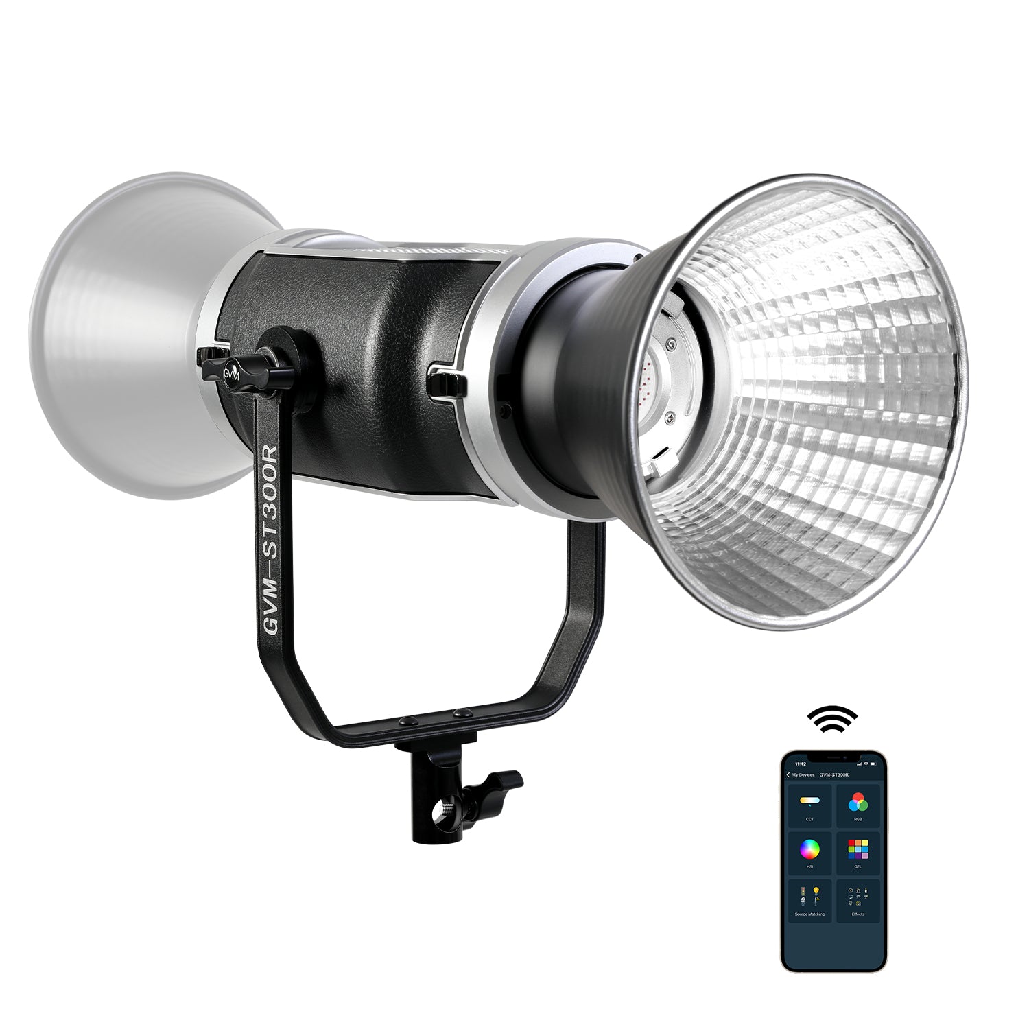 GVM-ST300R 300W Led Video Light RGB+Bi-Color Double Sided Daylight Bal